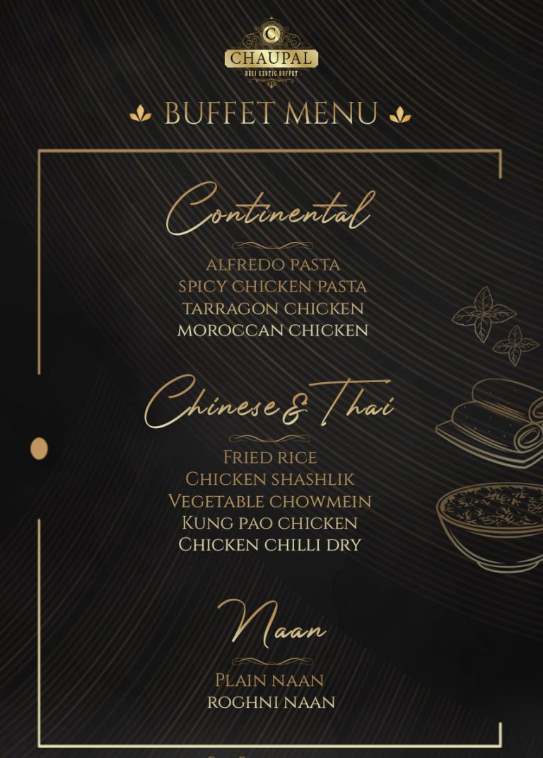 Chaupal Restaurant Seaview Karachi Menu 2025